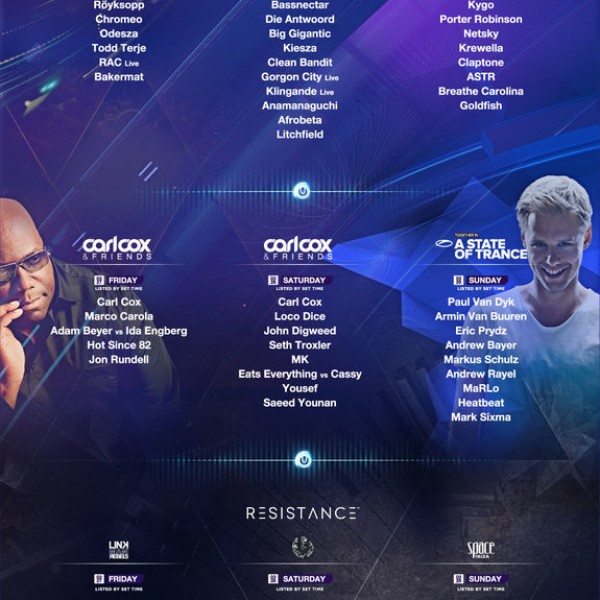 Ultra Music Festival 2015 Lineup Announced Featuring Avicii, Skrillex ...