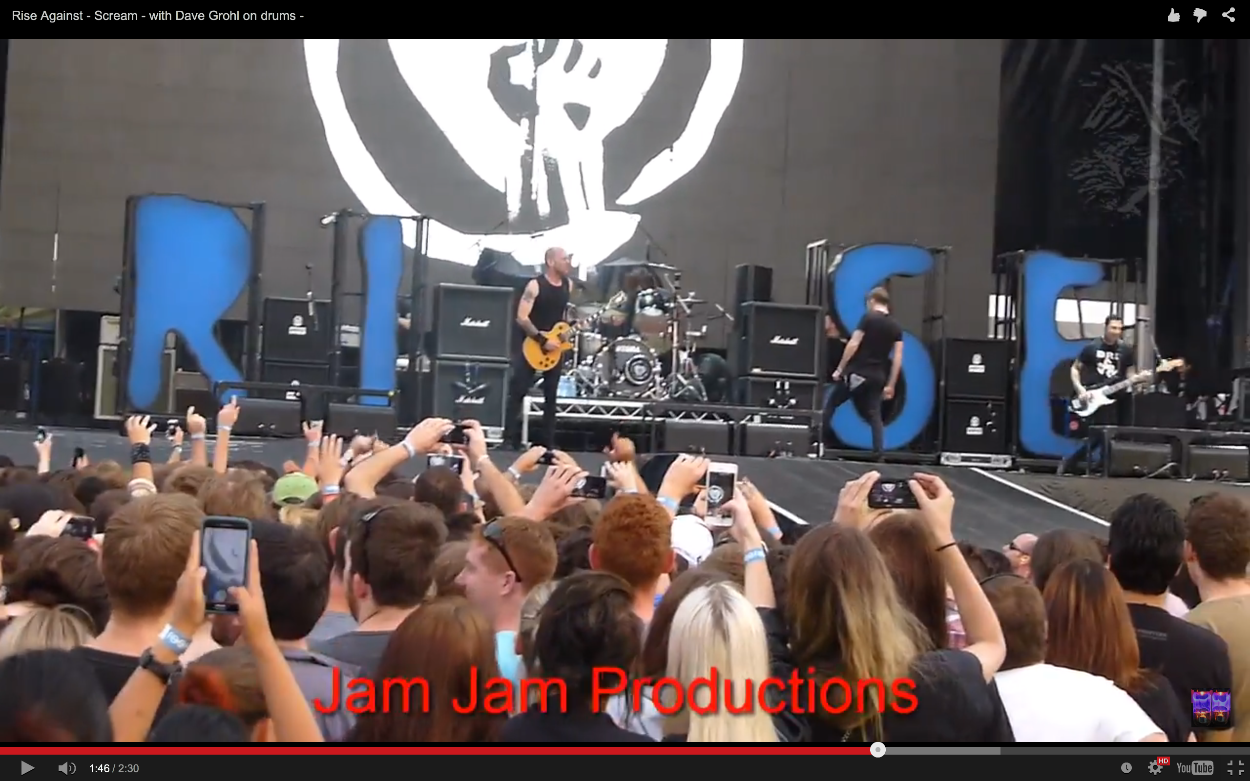 WATCH: Dave Grohl Joins Rise Against For Surprise Performance Of A Song ...