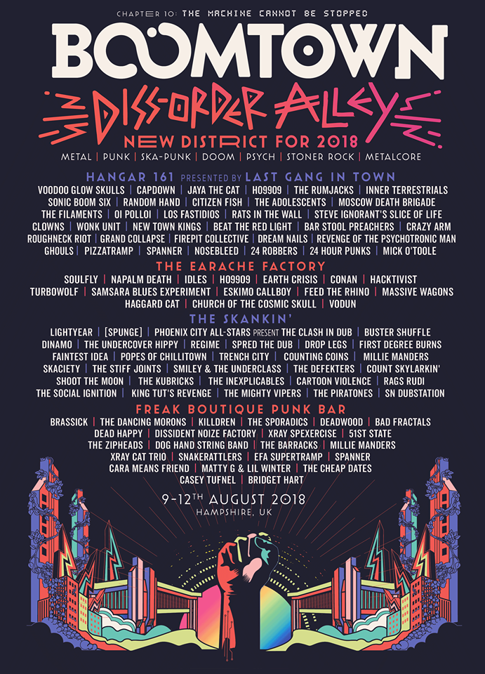 Boomtown Festival Announces 2018 Lineup Featuring Soulfly, Napalm Death ...