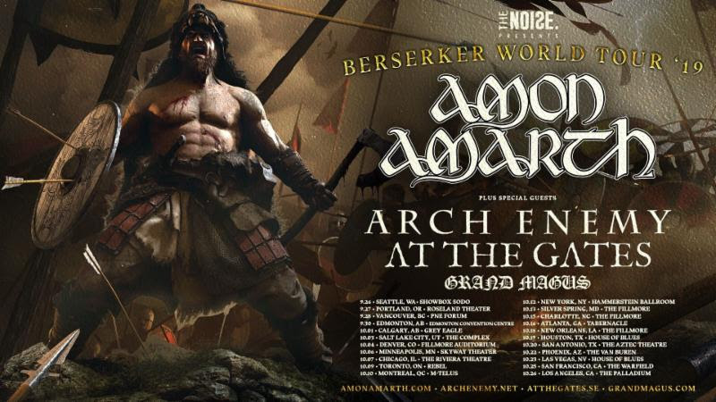Amon Amarth Announces Fall 2019 Tour Dates Featuring Arch Enemy - mxdwn ...